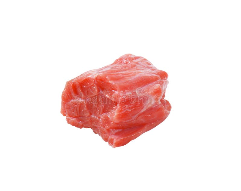 Raw beef chunk stock image. Image of beef, white, cube - 57097311