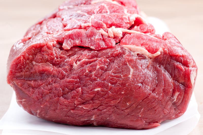 Raw beef cross rib roast stock image. Image of meal - 262092861
