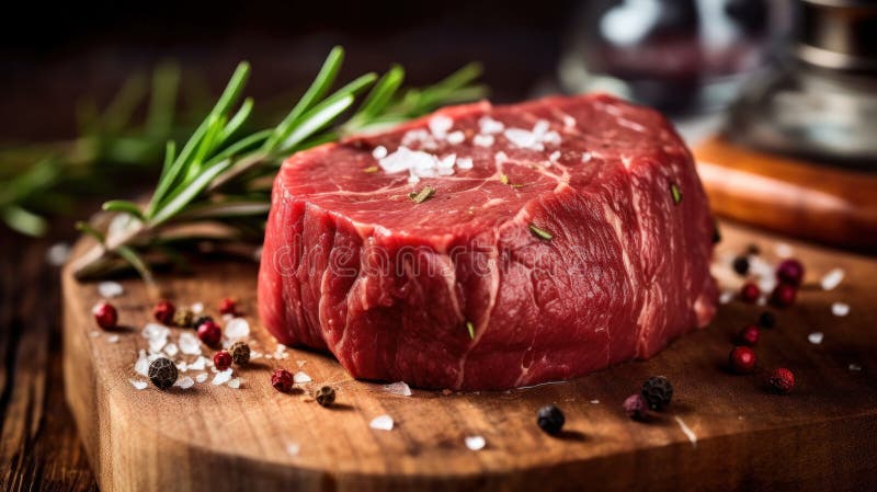 Raw Beef Filet. Illustration AI Generative Stock Illustration ...