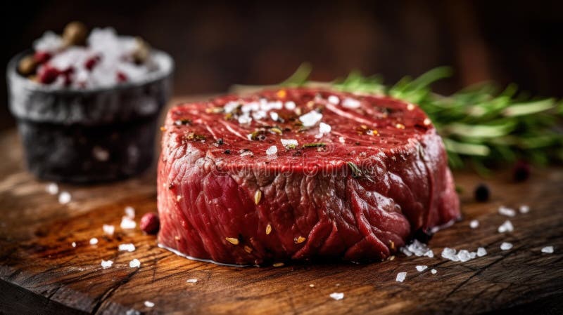 Raw Beef Filet. Illustration AI Generative Stock Illustration ...