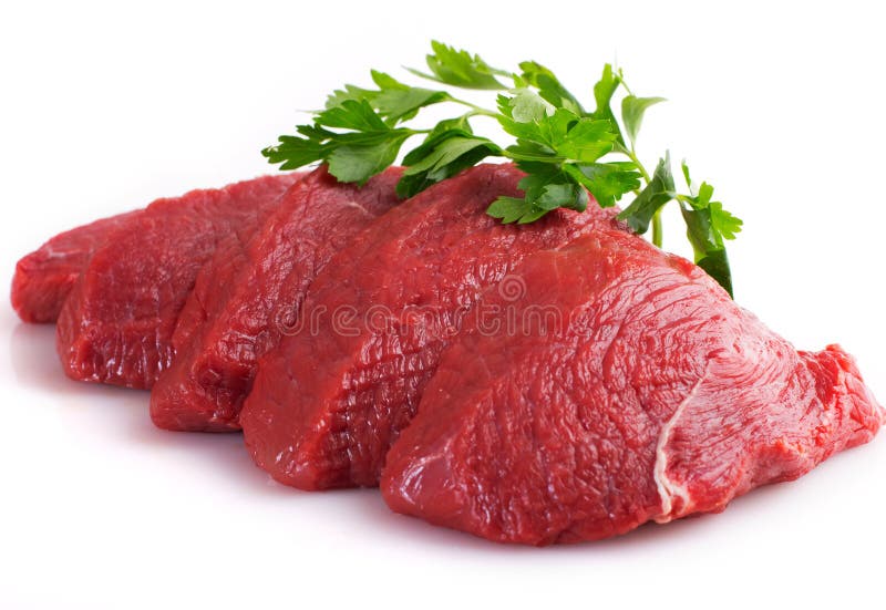 Raw beef of leg stock image. Image of steak, portion - 34605327