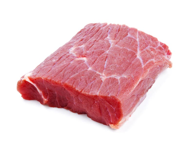 Raw beef meat stock photo. Image of white, food, pieces - 24270640