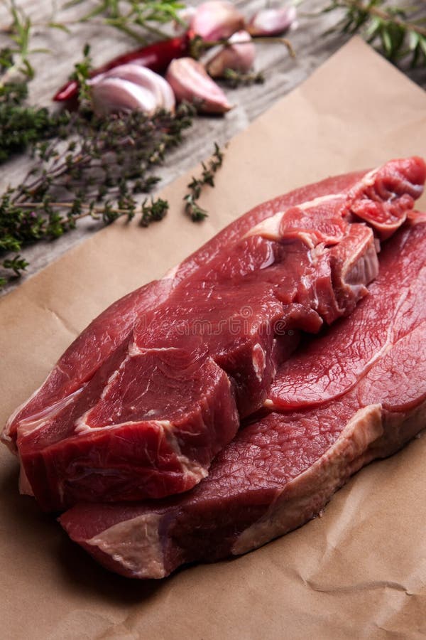 Raw beef meat fillet stock image. Image of beef, product - 77605463