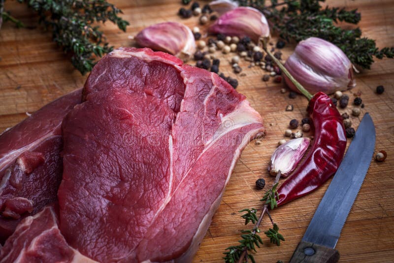 Raw beef meat fillet stock image. Image of view, chop - 71722979