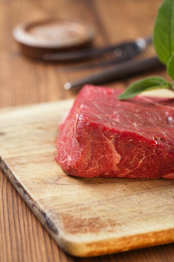 Beef Raw Red Meat Closeup Texture Background. Fresh Beef Piece In ...