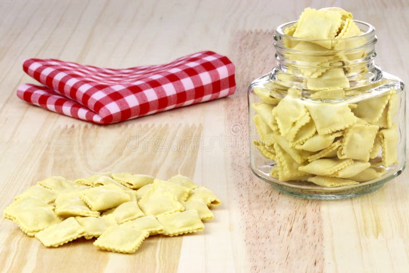 Raw beef ravioli stock image. Image of cooked, flour - 19558143