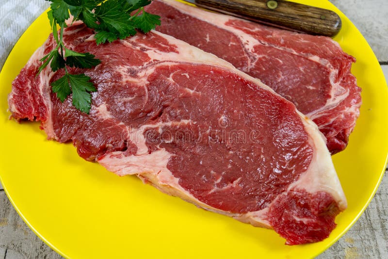 Raw beef ribeye stock image. Image of food, sirloin - 168207031