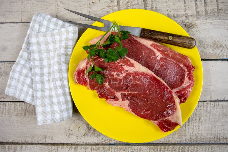 Raw beef ribeye stock photo. Image of meat, beef, beefsteak - 168207066