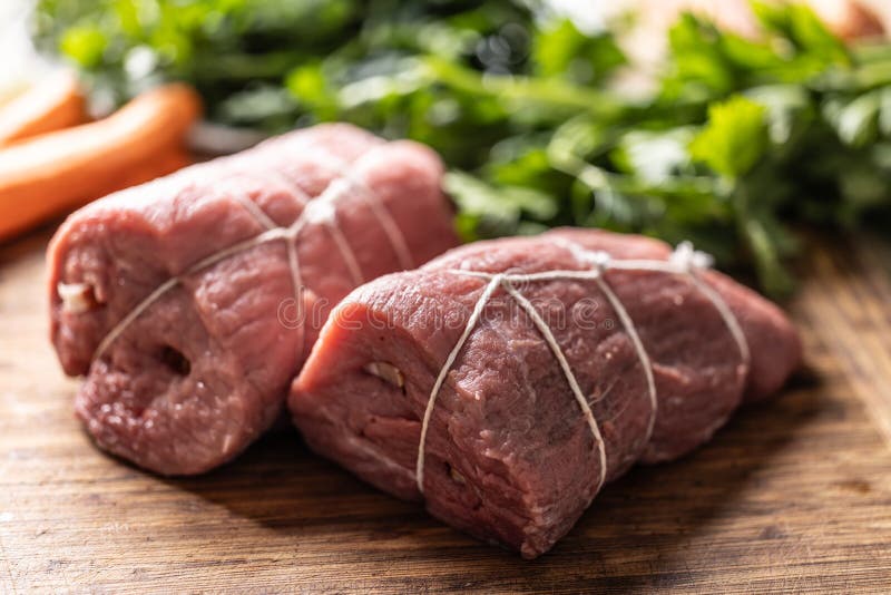 Raw Beef Sirloin Prepared for Processing the Czech National Dish ...
