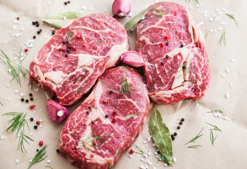 Raw beef steak stock image. Image of cooking, grilling - 44320599