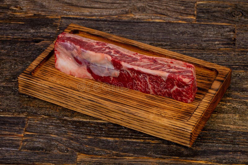 Raw beef steak Short Ribs stock photo. Image of pork - 125540908