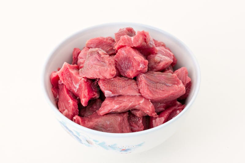 Raw beef stewing stock image. Image of butcher, chopping - 37444991