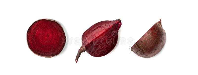 Raw Beetroot Slice Isolated, Red Beets Cut, Beet Root Pieces Stock ...