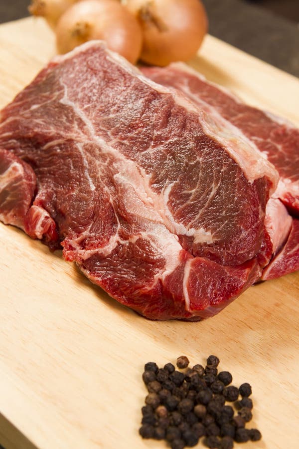 Raw braing steak stock image. Image of dish, fats, background - 53500611