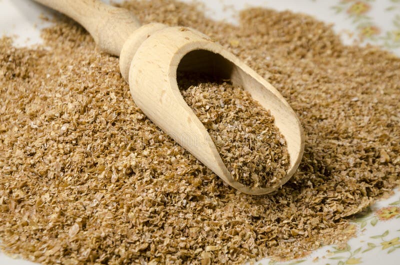 Raw bran on a plate stock image. Image of dieting, culinary - 63440215