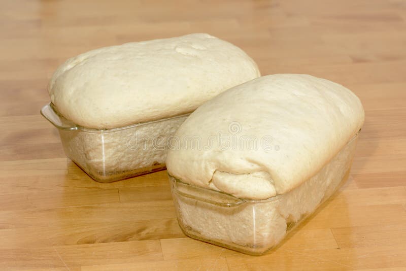 Raw Bread Dough Ready for Baking Stock Image - Image of chef, homemade ...