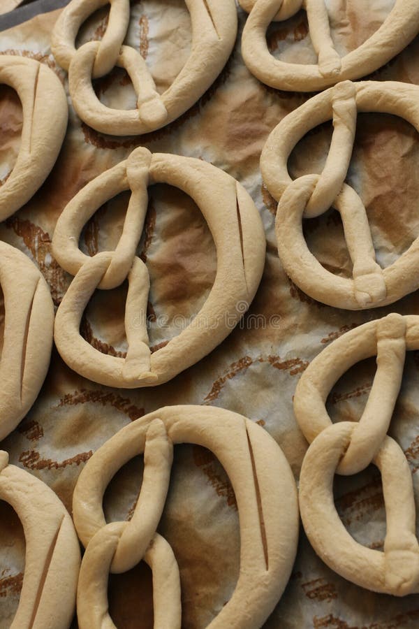 Raw brezel dough stock photo. Image of morning, eggs - 173977614