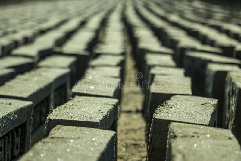 Raw Brick Solid Structure Made Concrete Stock Photos - Free & Royalty ...