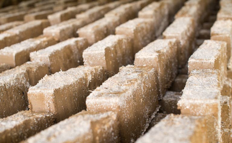 Raw Bricks Drying in the Open Air Stock Image - Image of pile ...