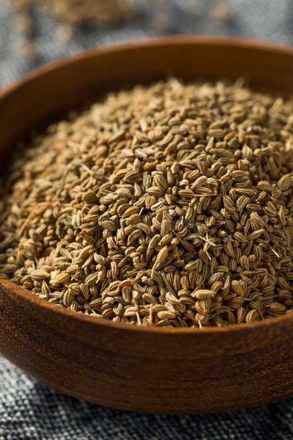 Raw Brown Organic Ajwain Seed Stock Photo - Image of flavor, pile ...