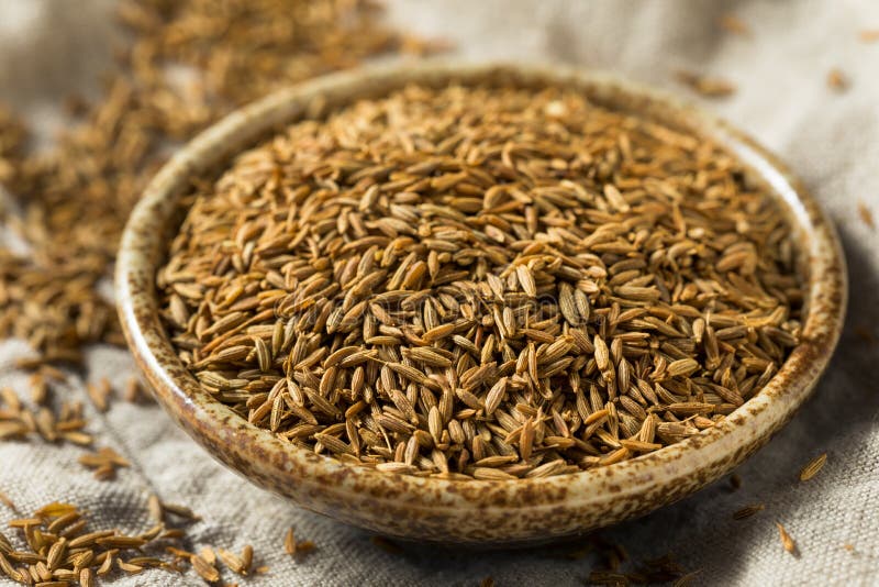 Raw Brown Organic Cumin Seed Stock Image - Image of herb, asian: 199594821