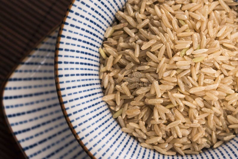 Raw brown rice stock photo. Image of china, eating, plant - 69236750