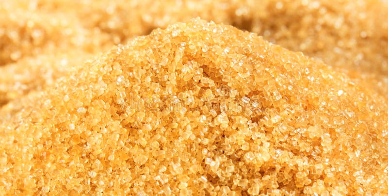 Raw Brown Sugar Pile Close Up Shot Stock Image - Image of sweet, health ...