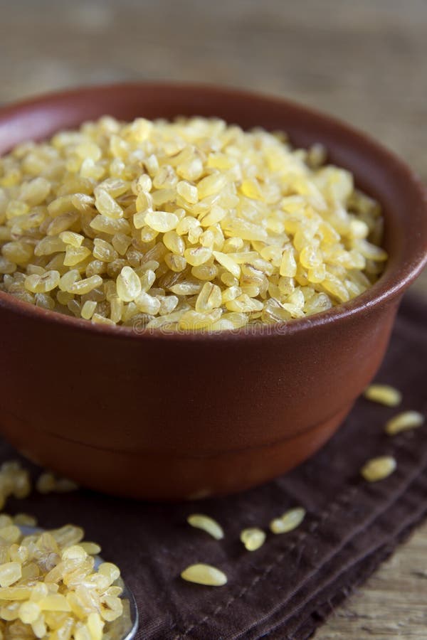 Raw bulgur stock photo. Image of natural, diet, dietary - 76747624