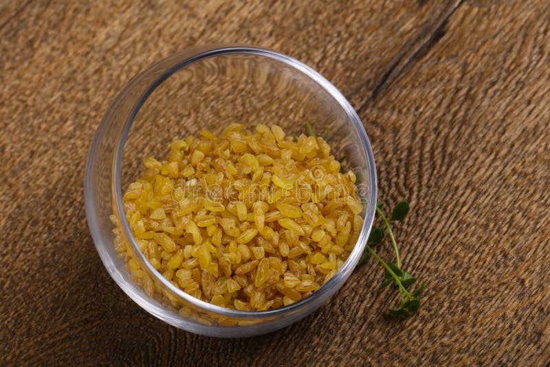 Raw bulgur stock photo. Image of bowl, healthy, burghul - 111924696