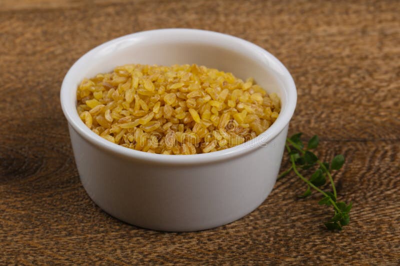 Raw bulgur stock photo. Image of cooking, agriculture - 111980638