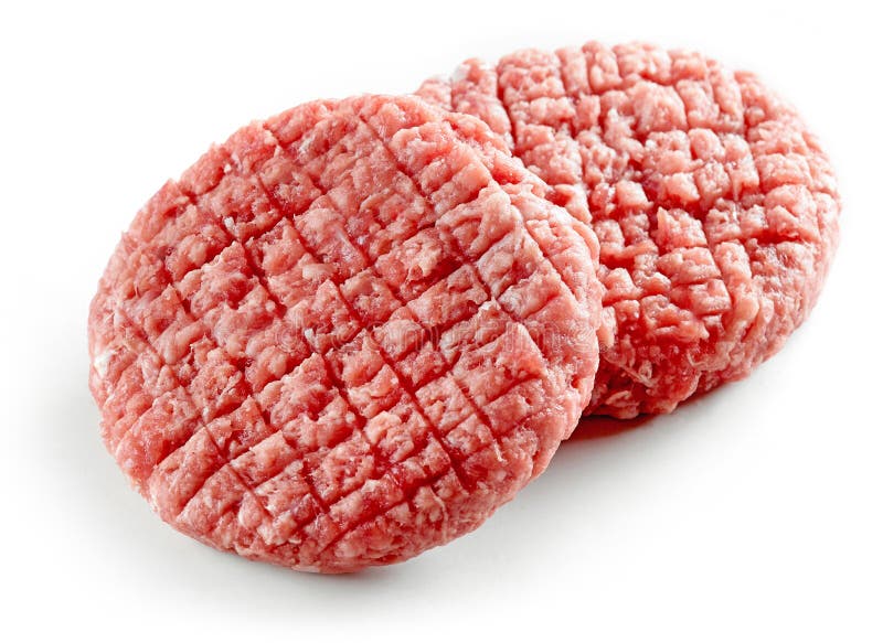Raw burger meat stock photo. Image of studio, cold, hamburger - 120740820