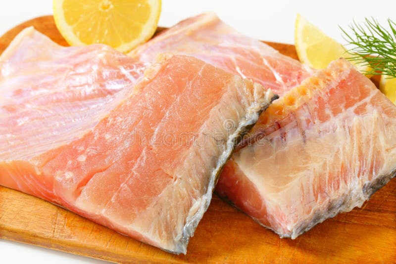 Fresh carp steak stock image. Image of carp, fillet, silver - 25483897