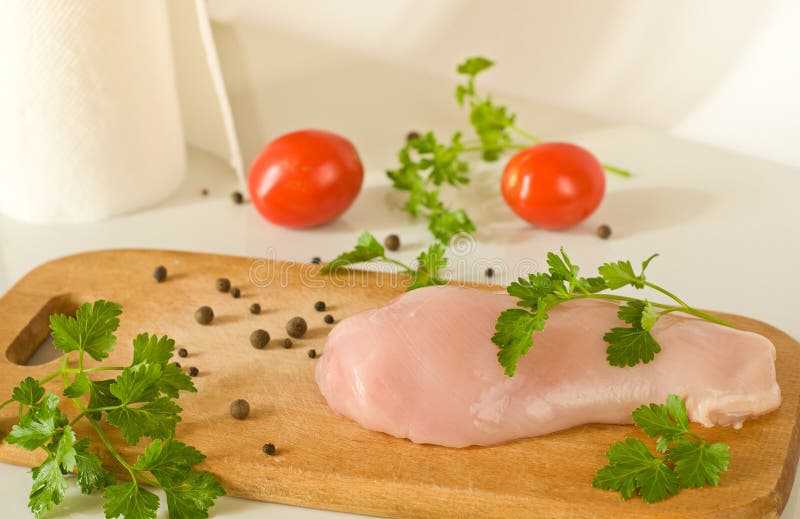 Raw chicken stock image. Image of kitchen, lean, board - 27296185