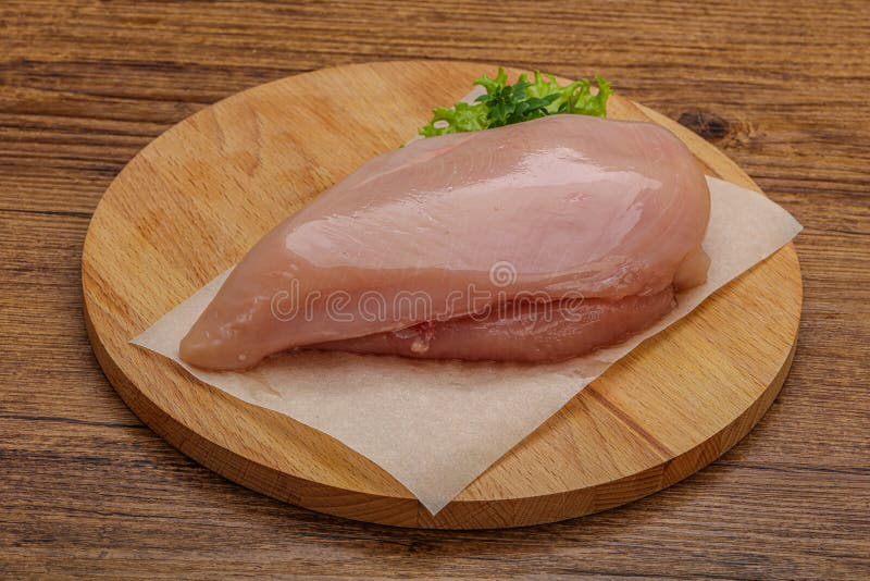Raw Chicken Breast for Cooking Stock Photo - Image of wooden, diet ...