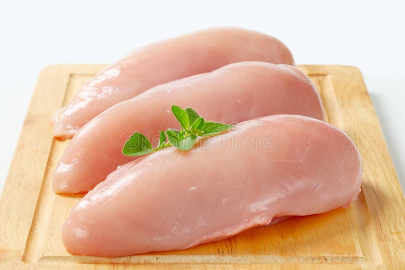 Raw chicken breast fillets stock image. Image of background - 29196167