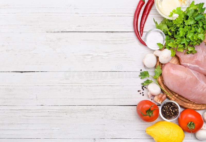 Raw Chicken Breast Fillets Frame Stock Photos - Free & Royalty-Free ...