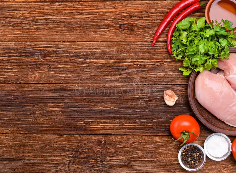 Raw Chicken Breast Fillets. Stock Image - Image of restaurant, fresh ...