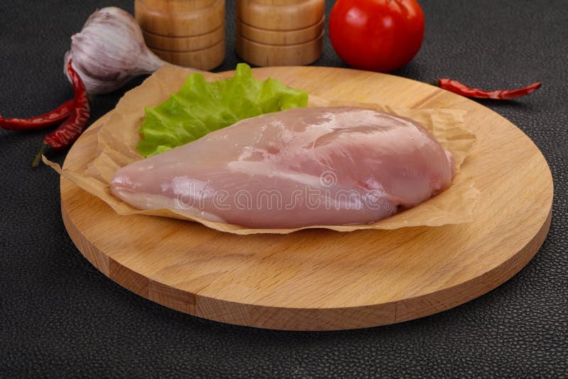 Raw chicken breast stock photo. Image of rosemary, cooking - 184360380