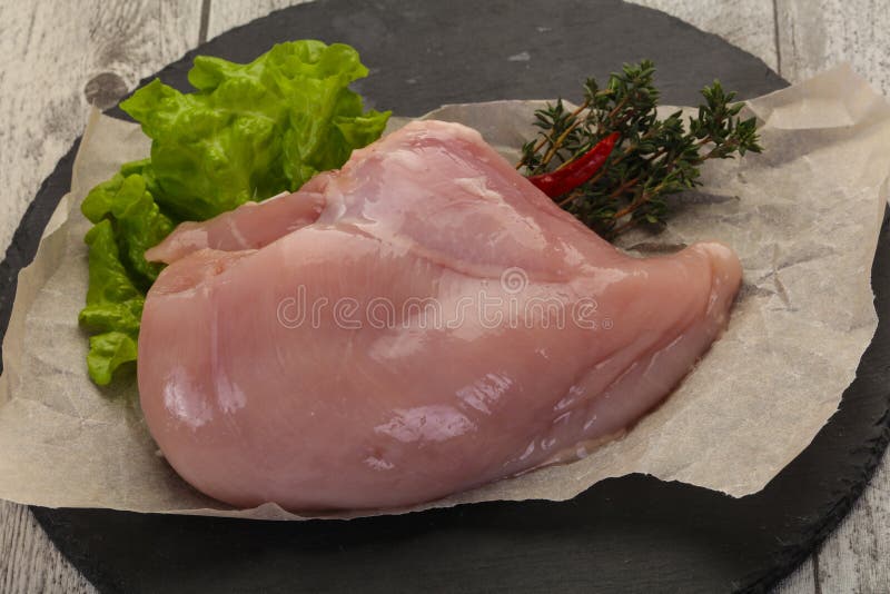 Raw chicken breast stock photo. Image of meat, dinner - 169061420