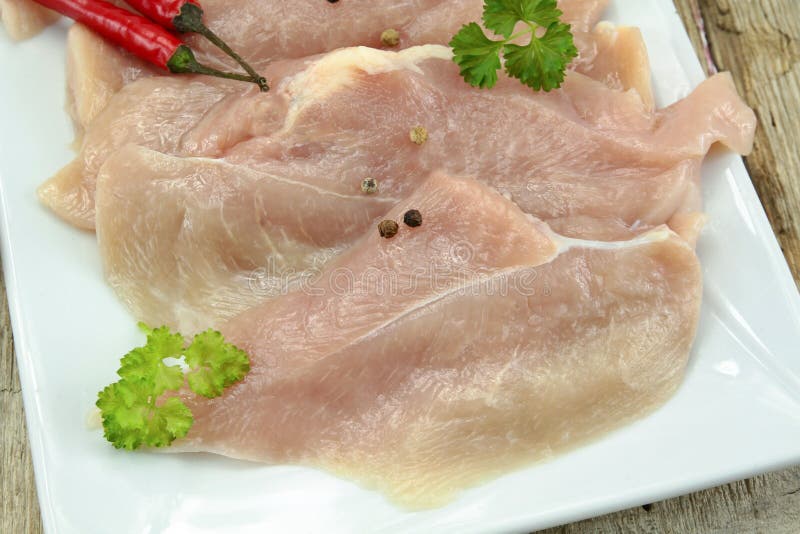 Raw chicken cutlets stock photo. Image of edible, steak - 163958044