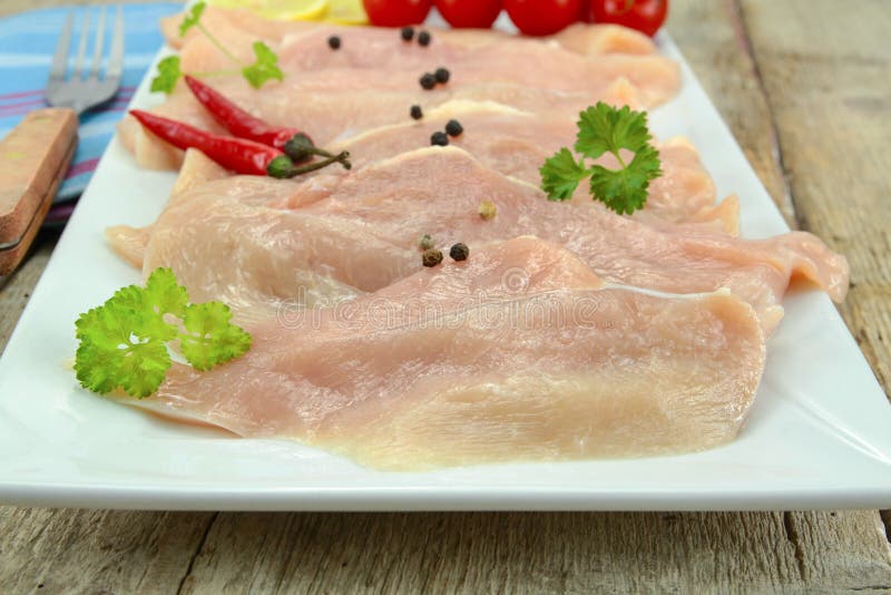 Raw chicken cutlets stock image. Image of cuisine, food - 163958049