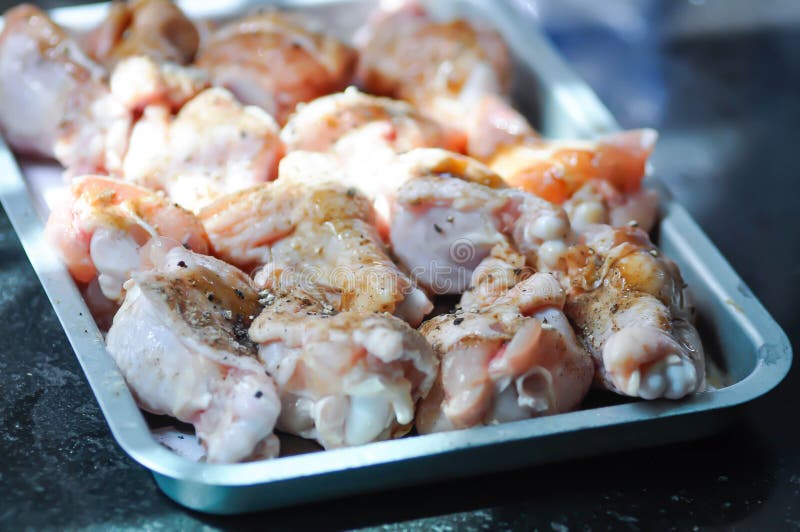 Raw Chicken or Ferment Chicken for Cook Stock Photo - Image of ...