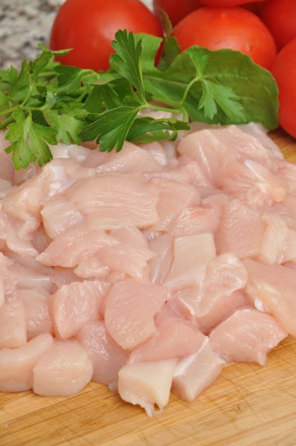 Raw Chicken Meat Ready for Cooking Stock Photo - Image of cooking, chop ...