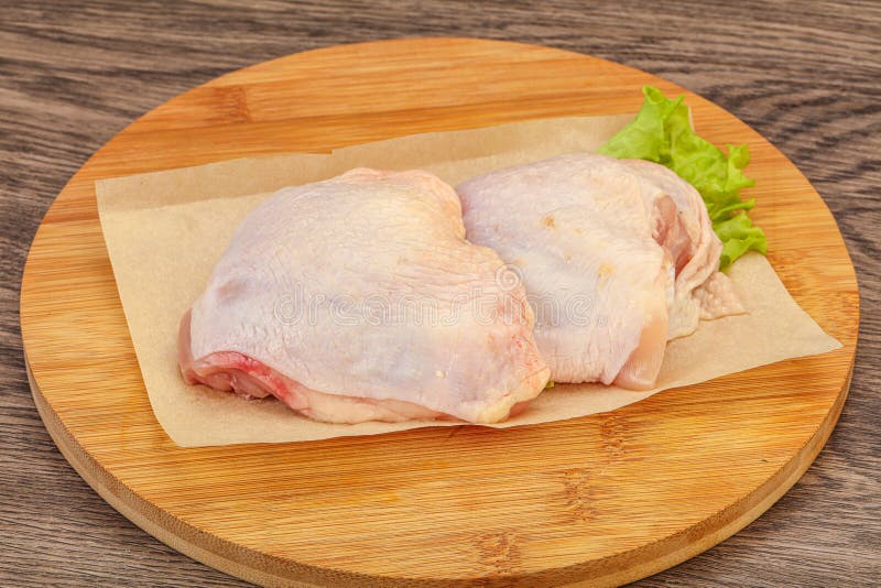 Raw Chicken Hip for Cooking Stock Photo - Image of chicken, cooked ...