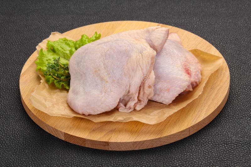 Raw chicken hip stock photo. Image of isolate, poultry - 146590460