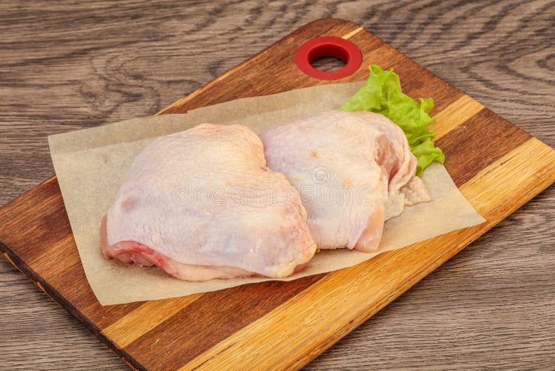 Raw Chicken Hip for Cooking Stock Image - Image of cooking, animal ...