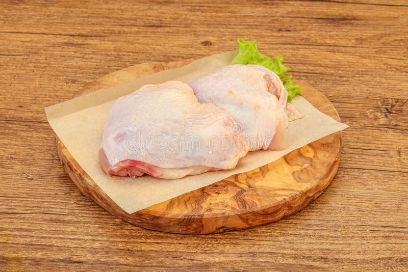 Raw Chicken Hip for Cooking Stock Image - Image of closeup, cooking ...