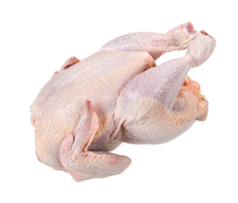 Raw Chicken Fillet on White Background. Chicken Breast Isolated with ...