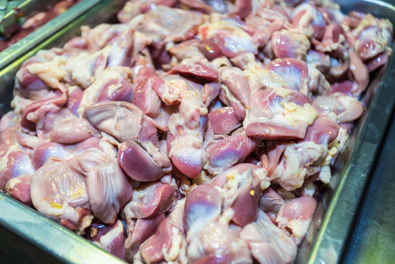 Raw chicken kidney stock image. Image of blood, butcher - 59255589