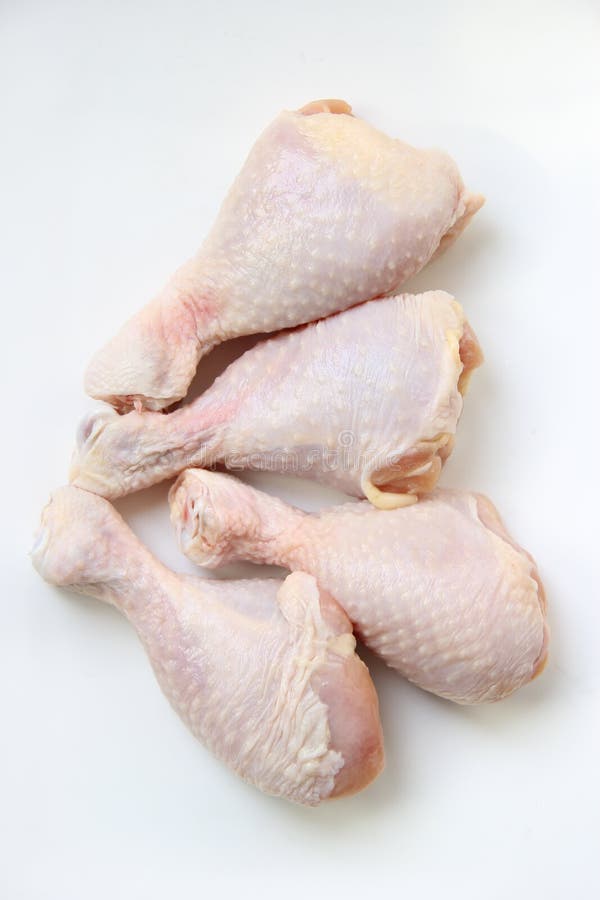 Raw chicken leg stock photo. Image of chicken, isolated - 14286056